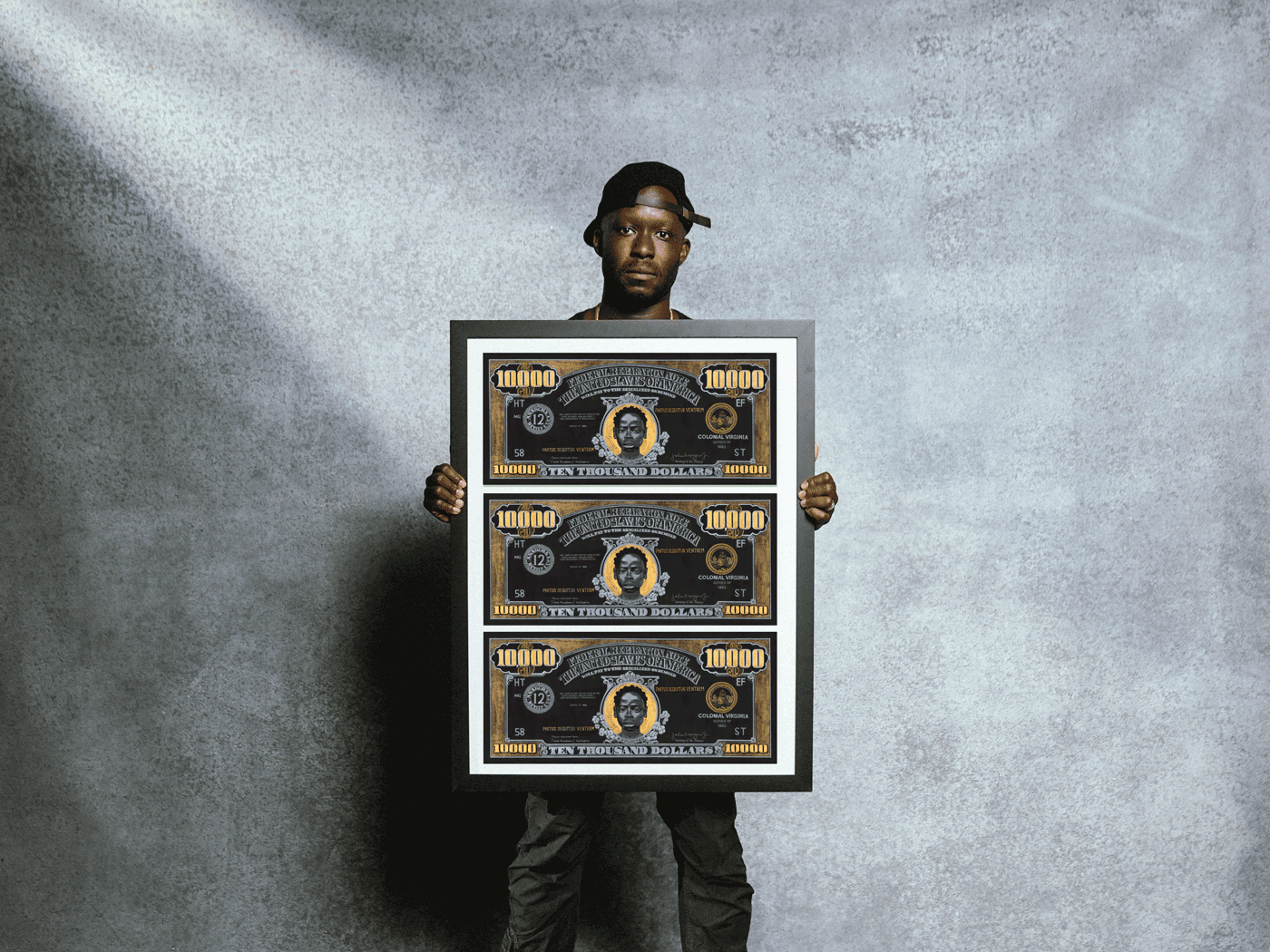 Exploited Dollar Bills Prints | Black Stacks Art Collection by Andre ...